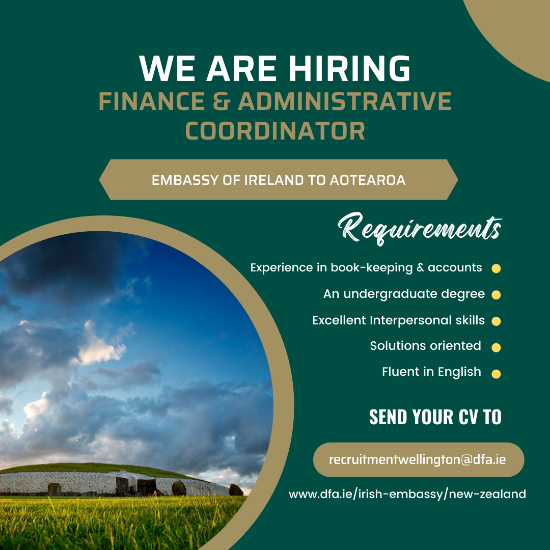 News Archive - Job opportunity at the Embassy of Ireland - Department ...